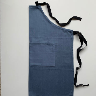 Organic blue denim apron, handmade in the UK – Aerende